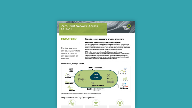 What is Zero Trust Network Access (ZTNA)? | Open Systems